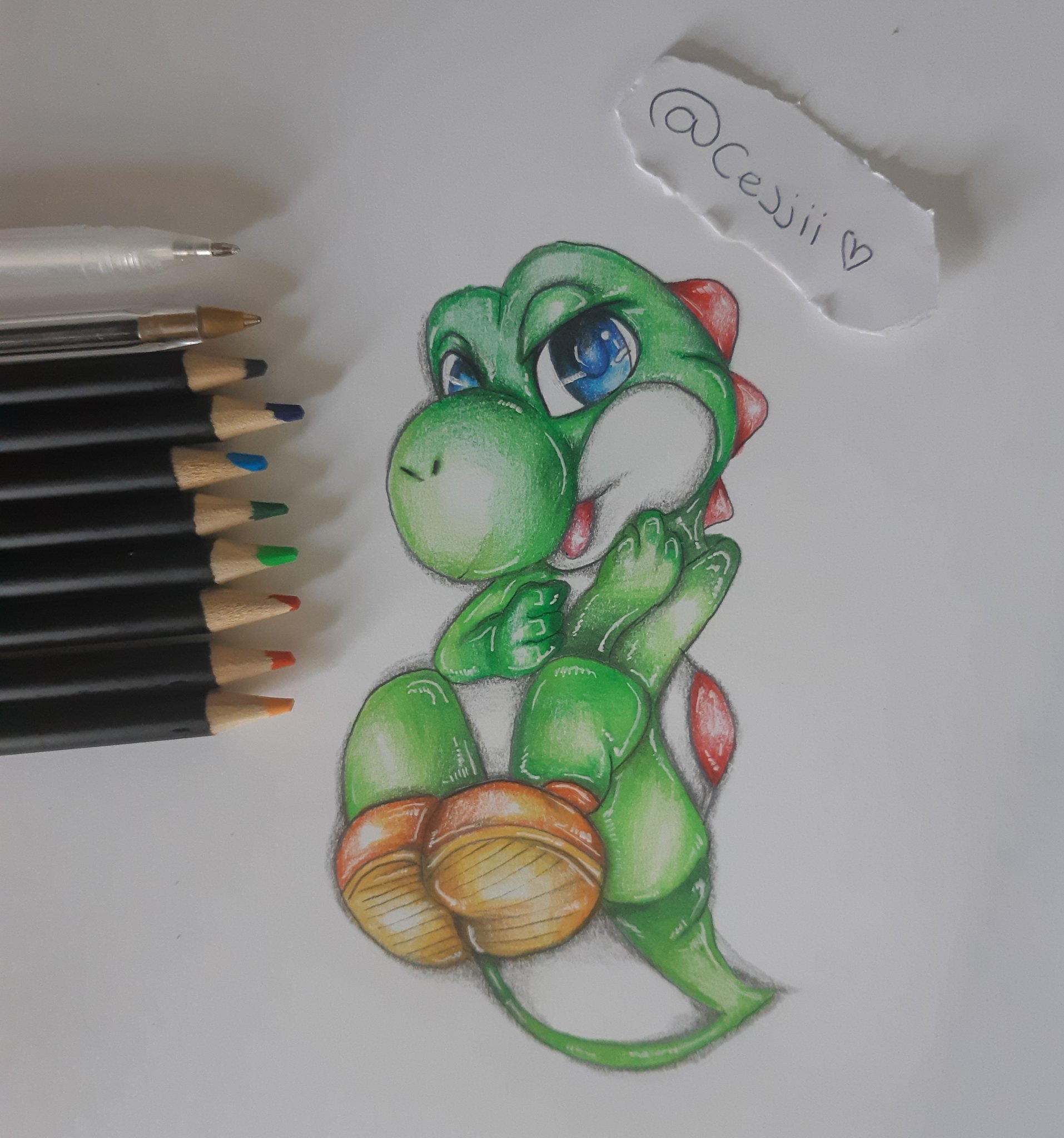 Yoshi Drawing