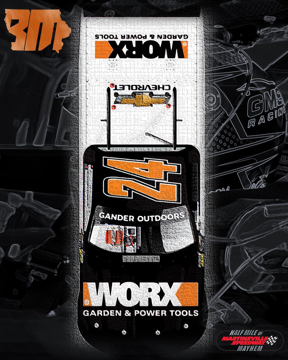 Brett Moffitt’s WORX Garden & Power Tools paint scheme for Martinsville ...