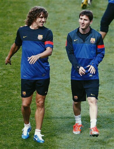 Puyol With Messi