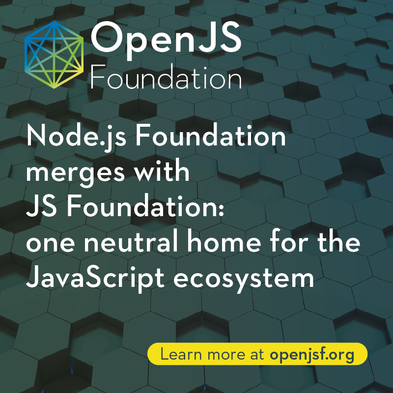 Node.js on Twitter: "@Nodejs and @the_jsf have merged to form the #OpenJSFoundation! The OpenJS ...