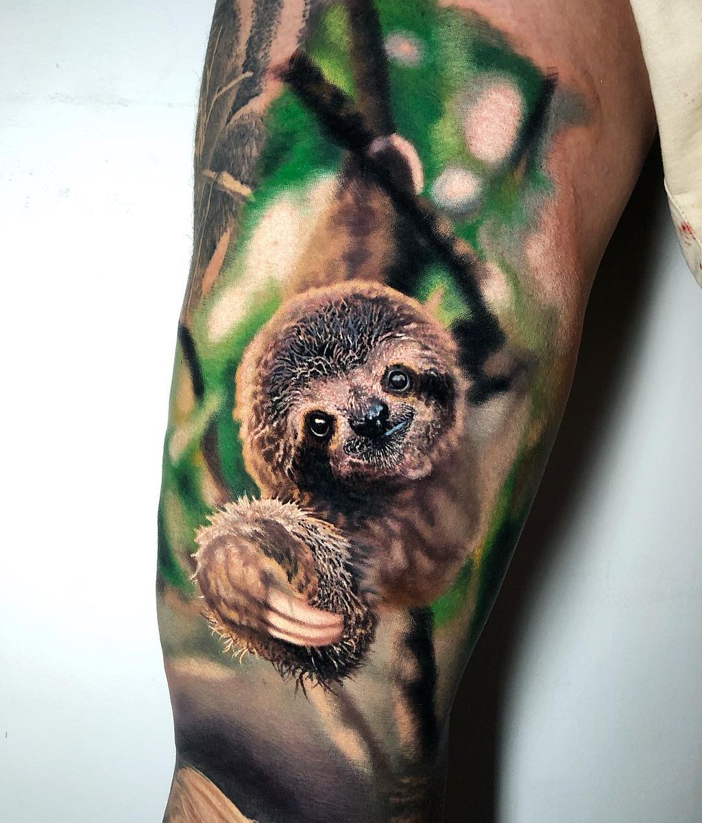 Ninja Sloth Tattoos
