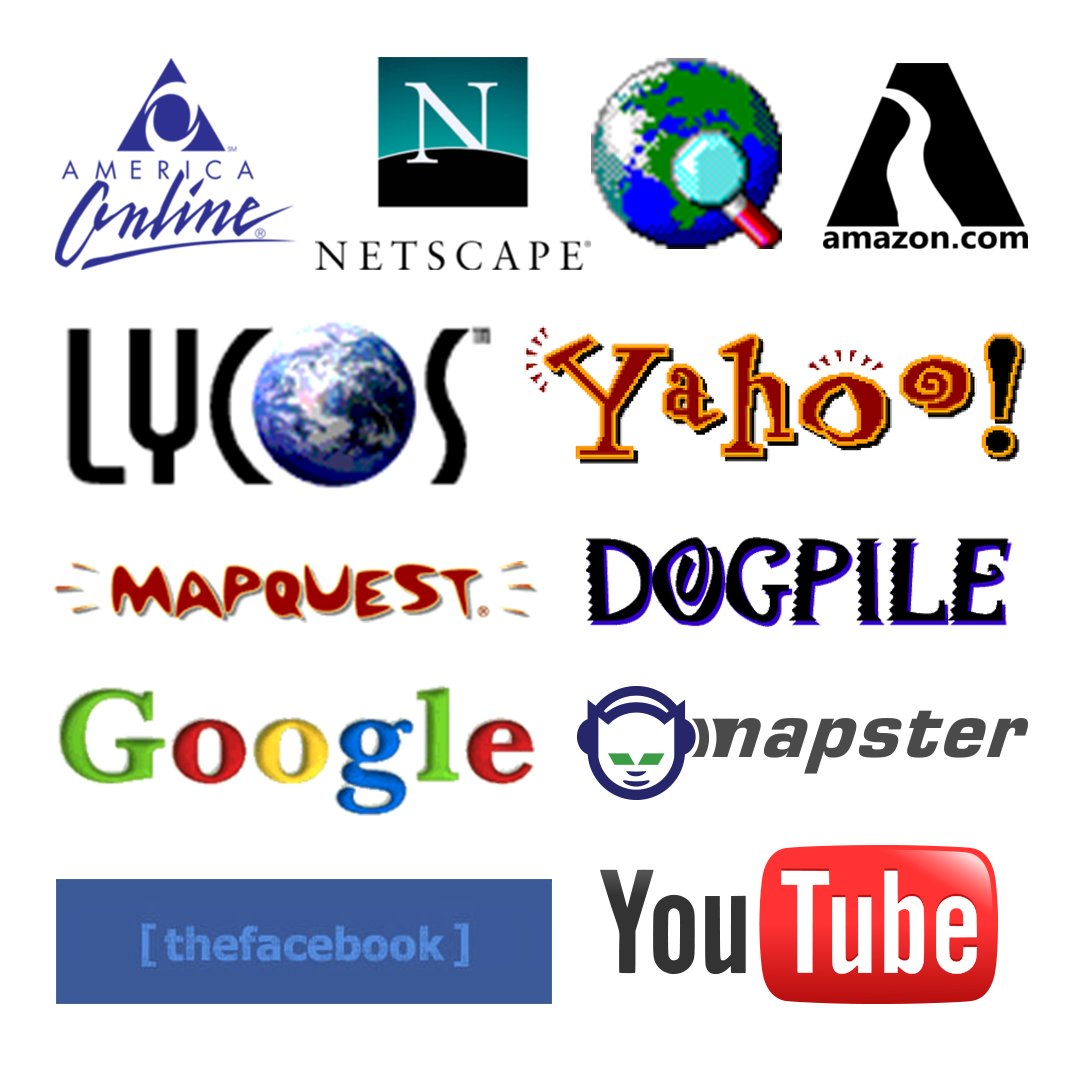 Internet Logos From The 90s