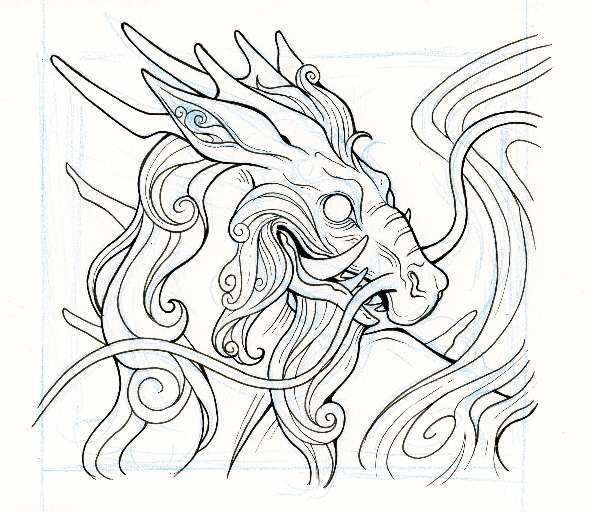 Japanese Kirin Drawing