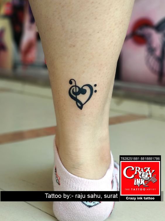Music Heart Tattoos