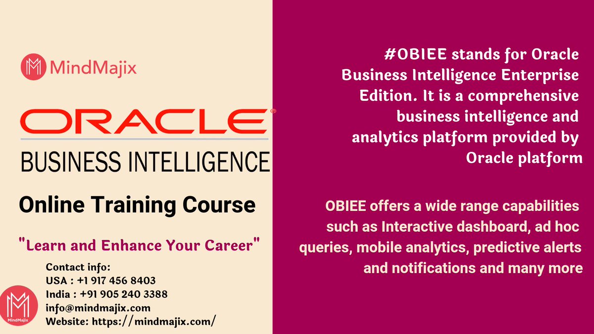 Obiee Training Oracle Bi Tutorials For Beginners