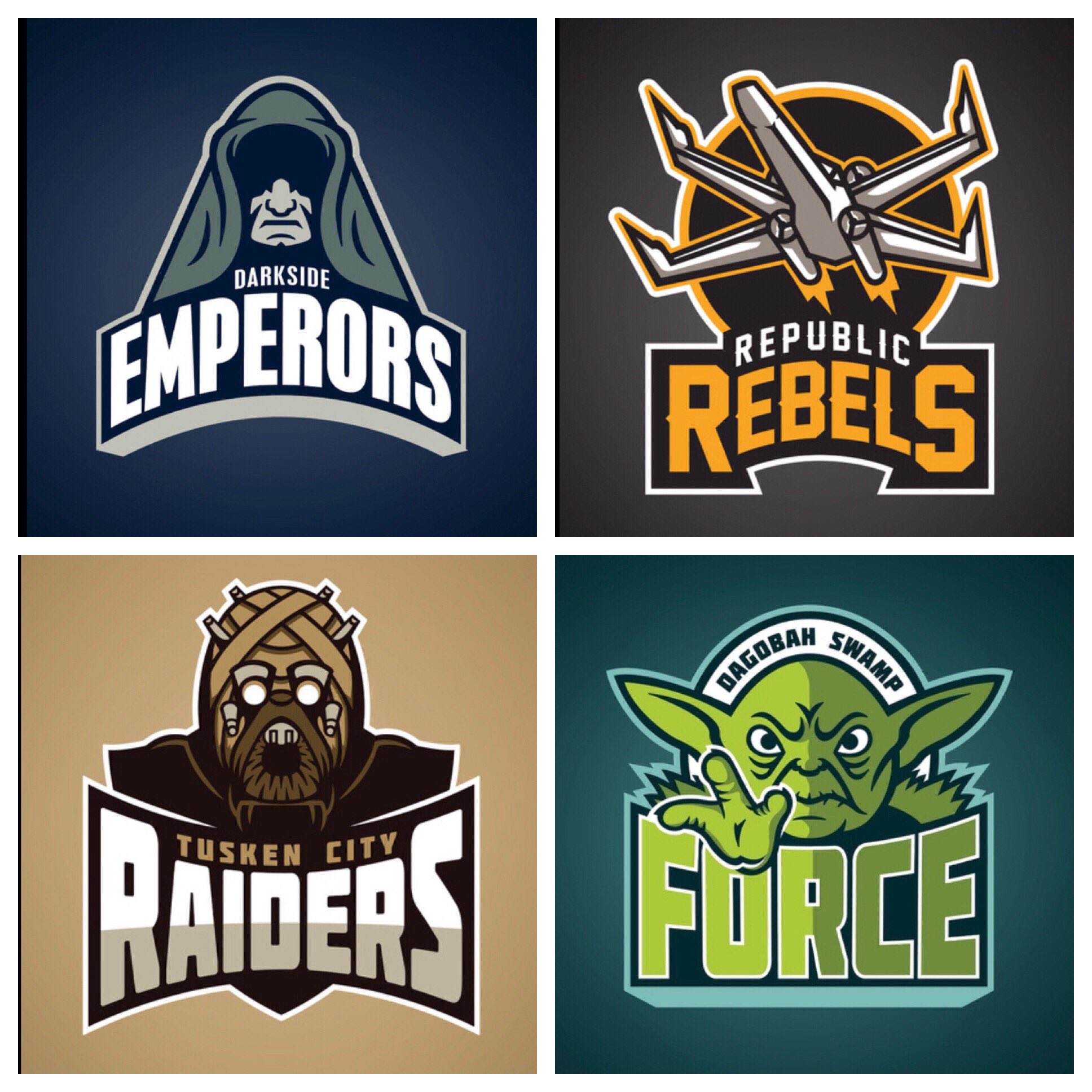 Star Wars Sports Logos