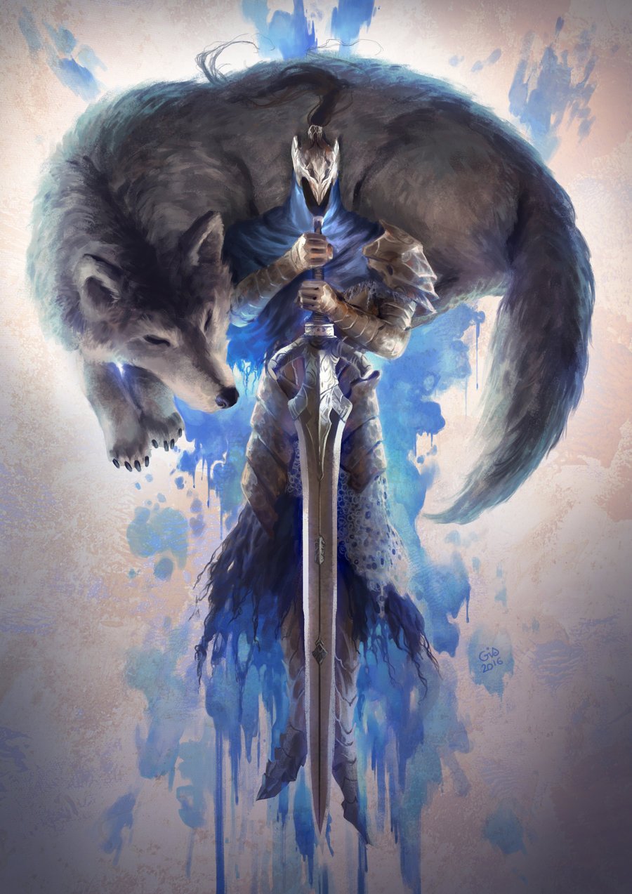 Sif The Great Grey Wolf Art