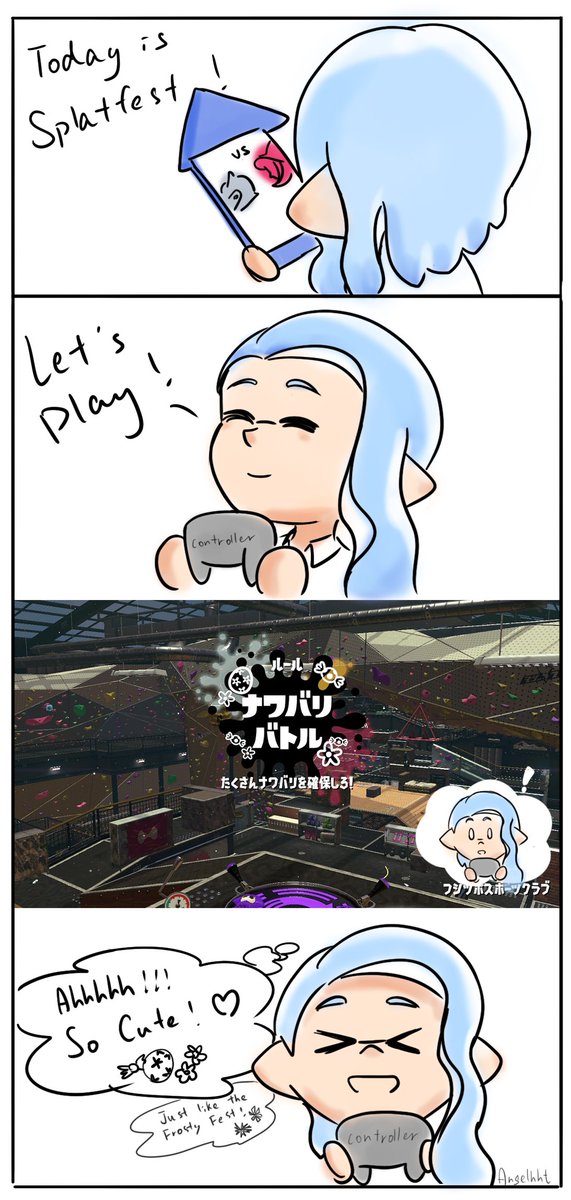「The boy and his dragon?☔️ #Splatoon #Splatoon2 #スプラトゥーン2 #Ni」Angelの漫画