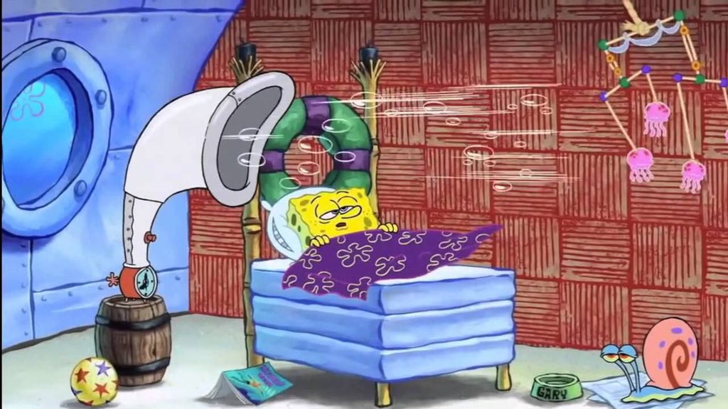 Spongebob Getting Out Of Bed