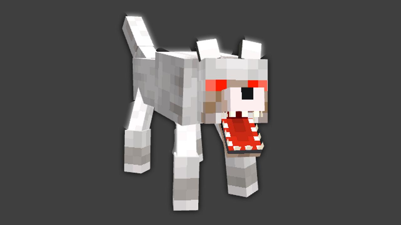Minecraft Angry Wolf