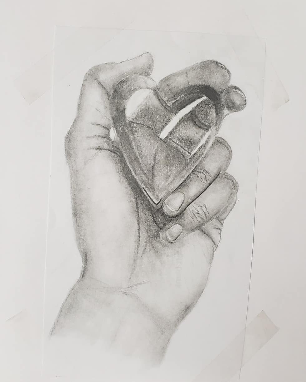 Pencil Drawings Of Hands Holding Something