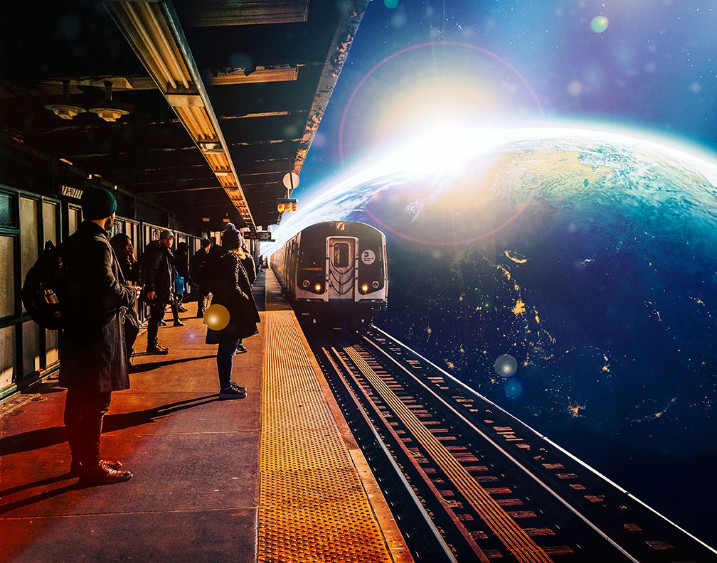 Train Painting Surreal