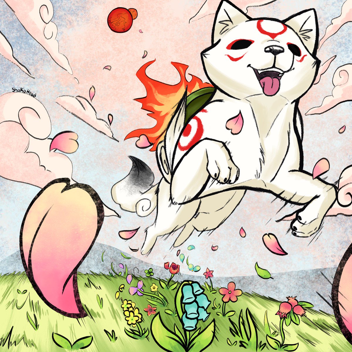 Okamiden Chibiterasu Coloring Pages