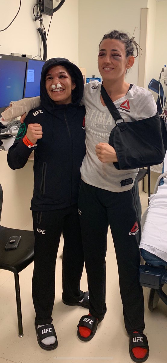 [Spoiler] Jessica Aguilar and Marina Rodriguez post-fight : r/MMA