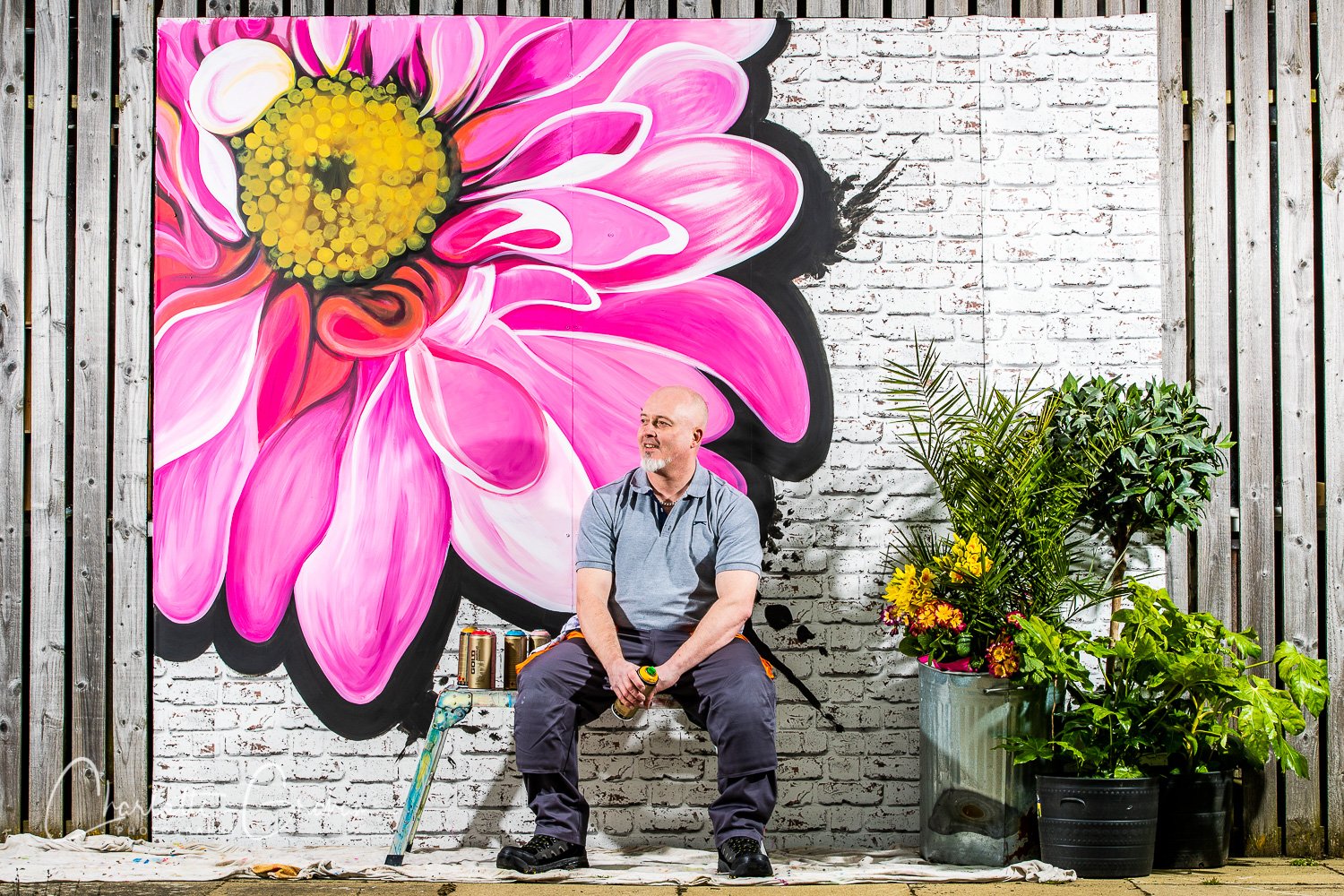 Flower Graffiti Art