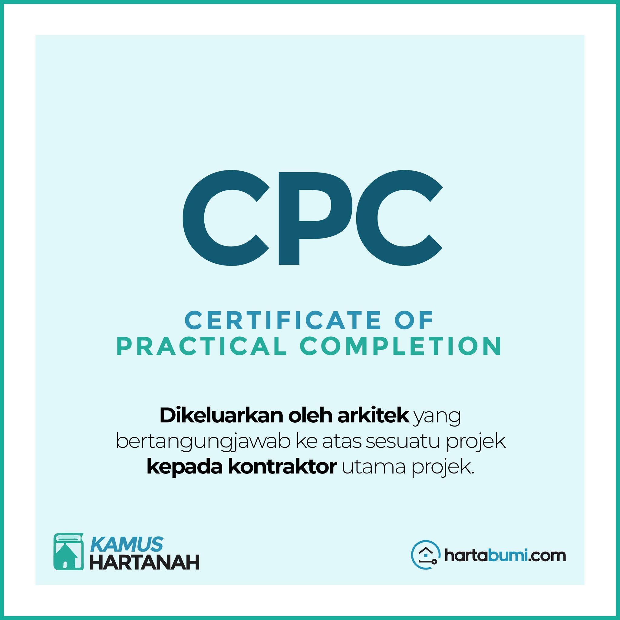 Hi HOME on Twitter: "Kamus Hartanah. Untuk anda yang baru beli rumah jenis undercon atau ...