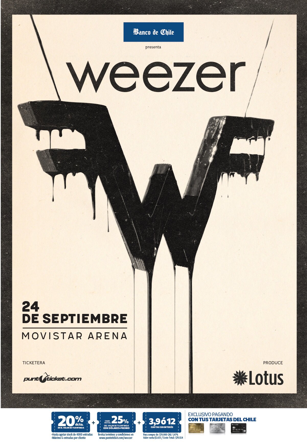 weezer on Twitter: "Maximum amounts of rockin' out are going to happen in Chile on September ...
