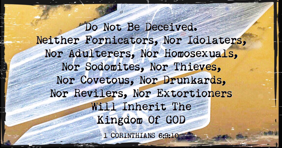 Fornicators Will Not Inherit