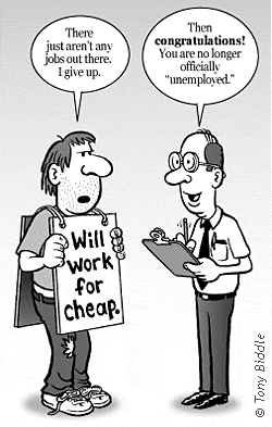 Discouraged Worker Cartoon