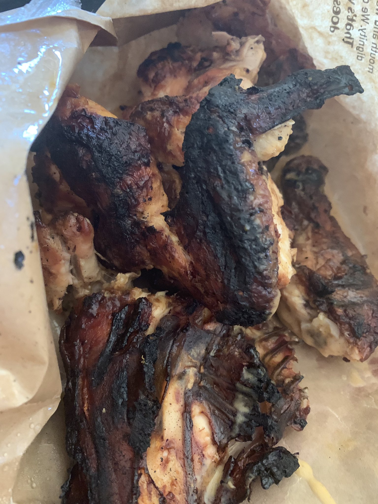 Burnt Chicken Wings