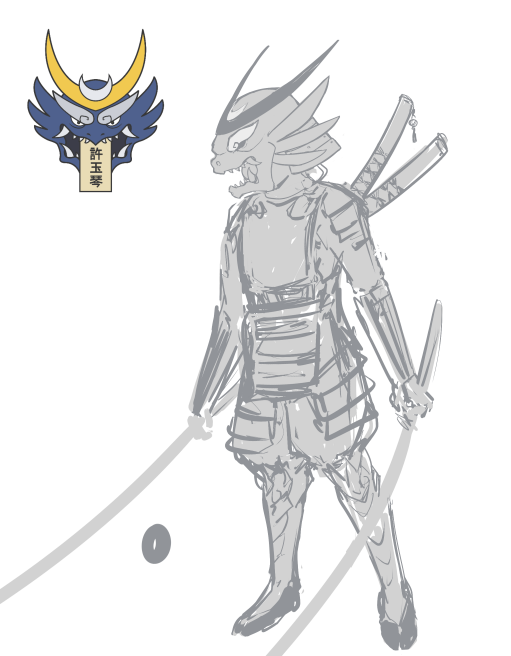 Cyber Samurai Concept Art