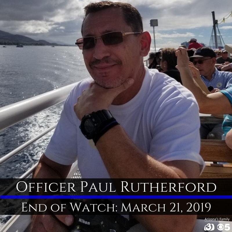 END OF WATCH: Phoenix police Officer Paul Rutherford, a 22-year veteran ...