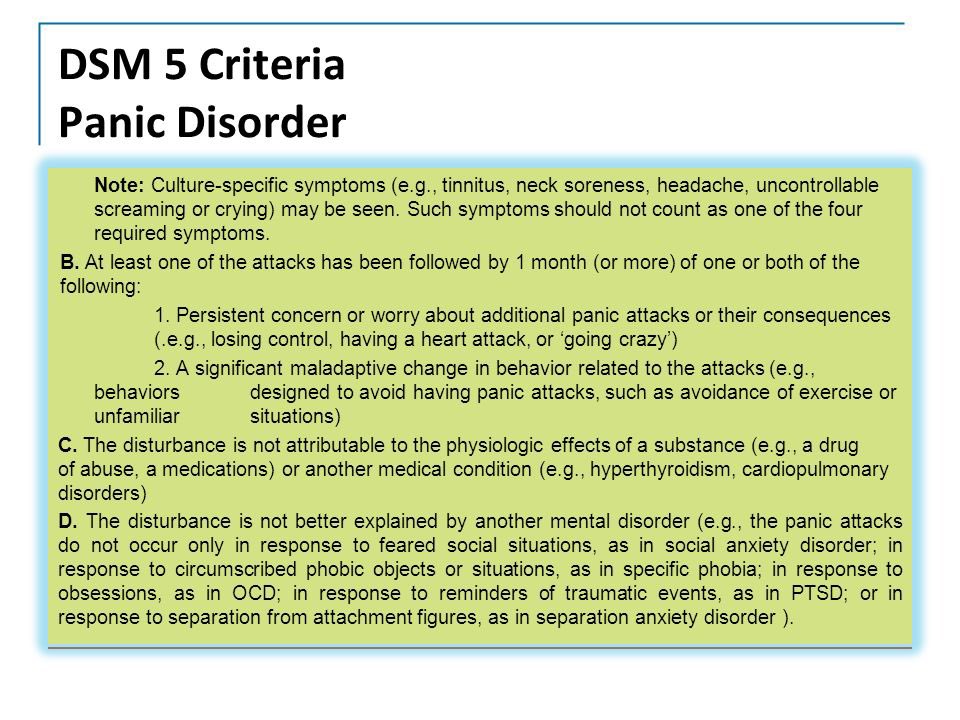 Panic Disorder In Children