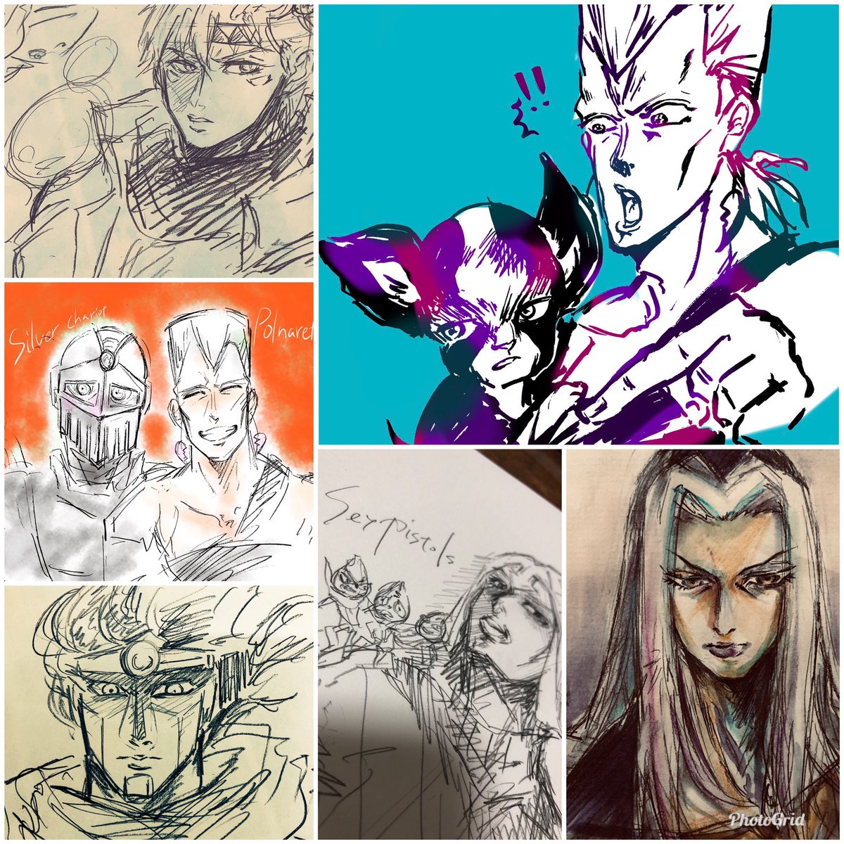 ジョジョ「#ジョジョ好きさんと繋がりたい 溜まってきたから久々のタグ😎 どのキャラも好」😈7/15CC福岡B館せ72abの漫画