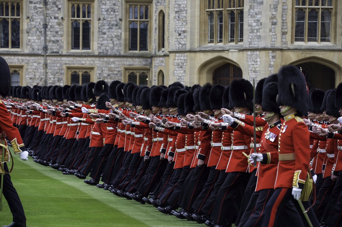 At WindsorCastle today , Royal Colonel of the Grenadier Guards ...