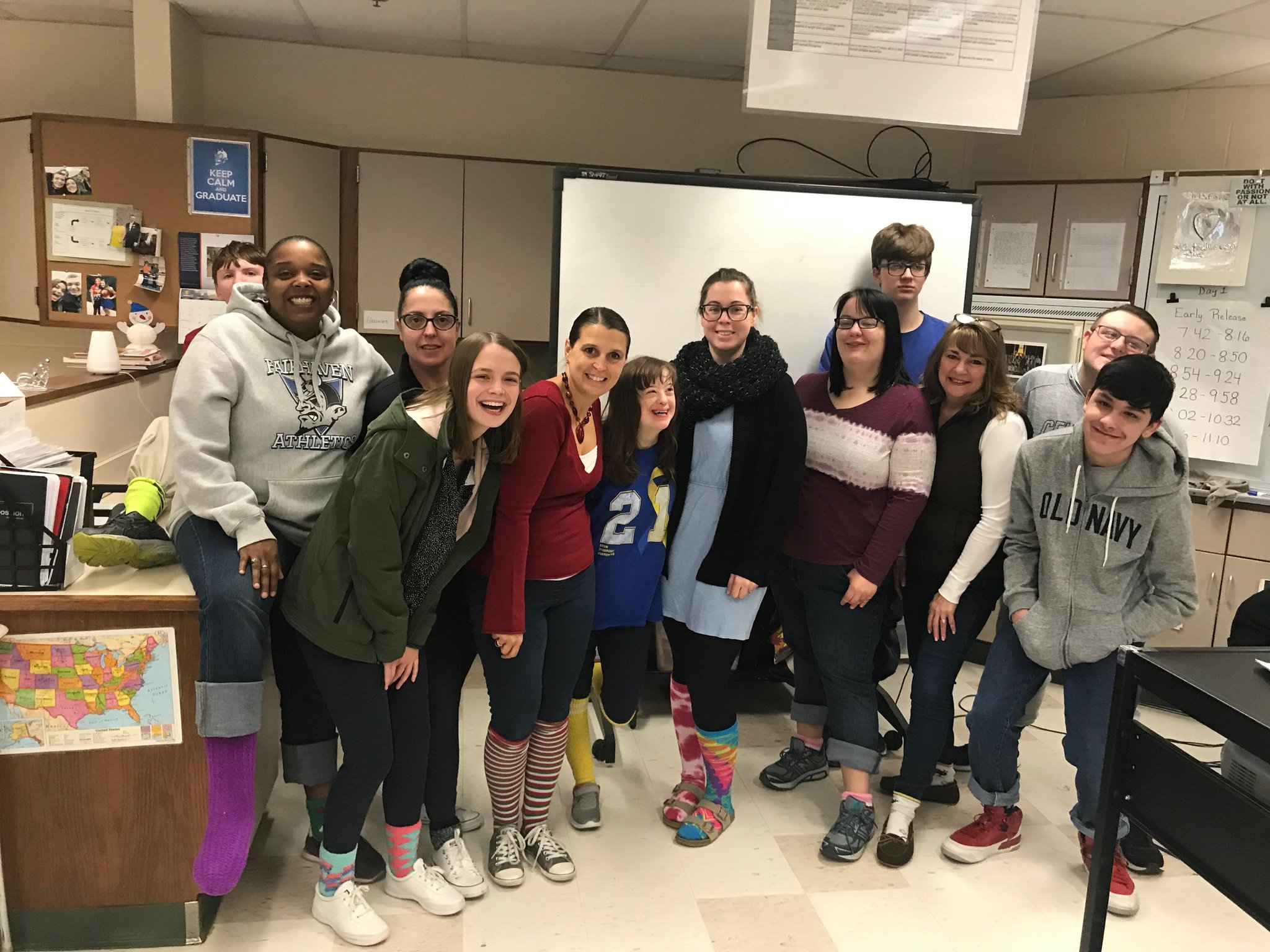 Fairhaven High on Twitter: "Room 016 celebrated World Down Syndrome Day yesterday by wearing ...