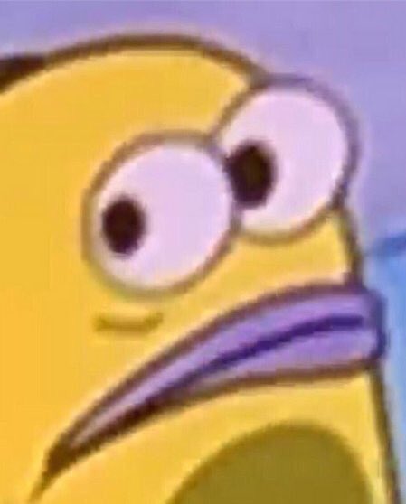 Scared Fish Spongebob