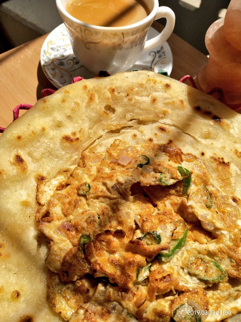 Pakistani Breakfast With Tea