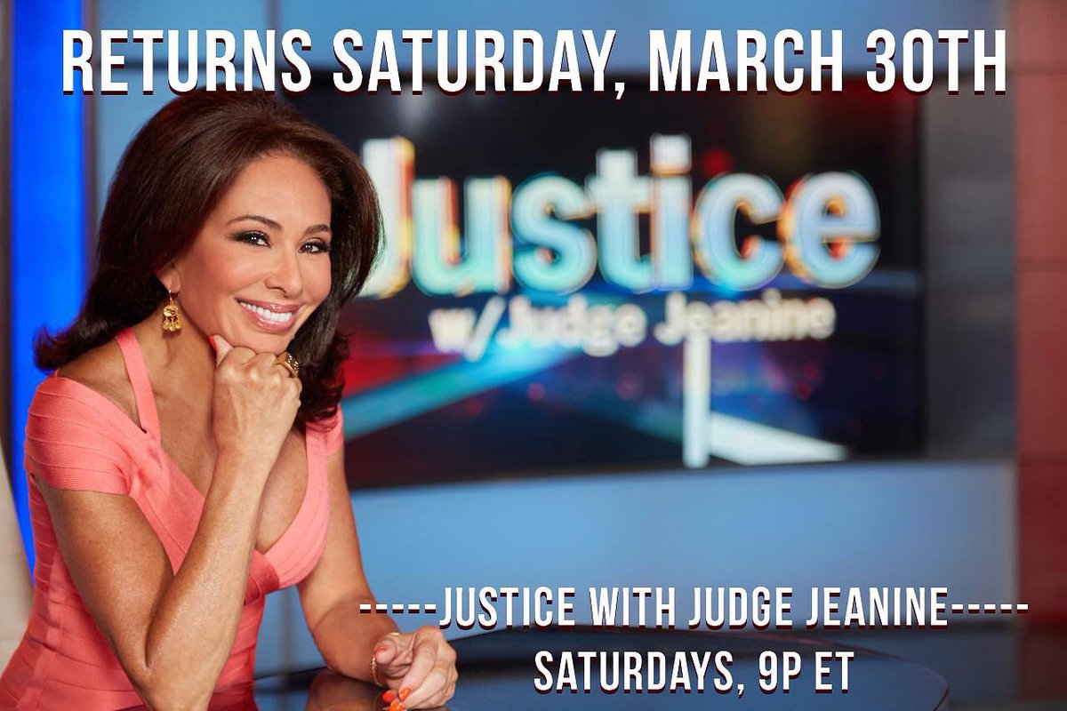 Judge Jeanine to return on Fox March 30th
