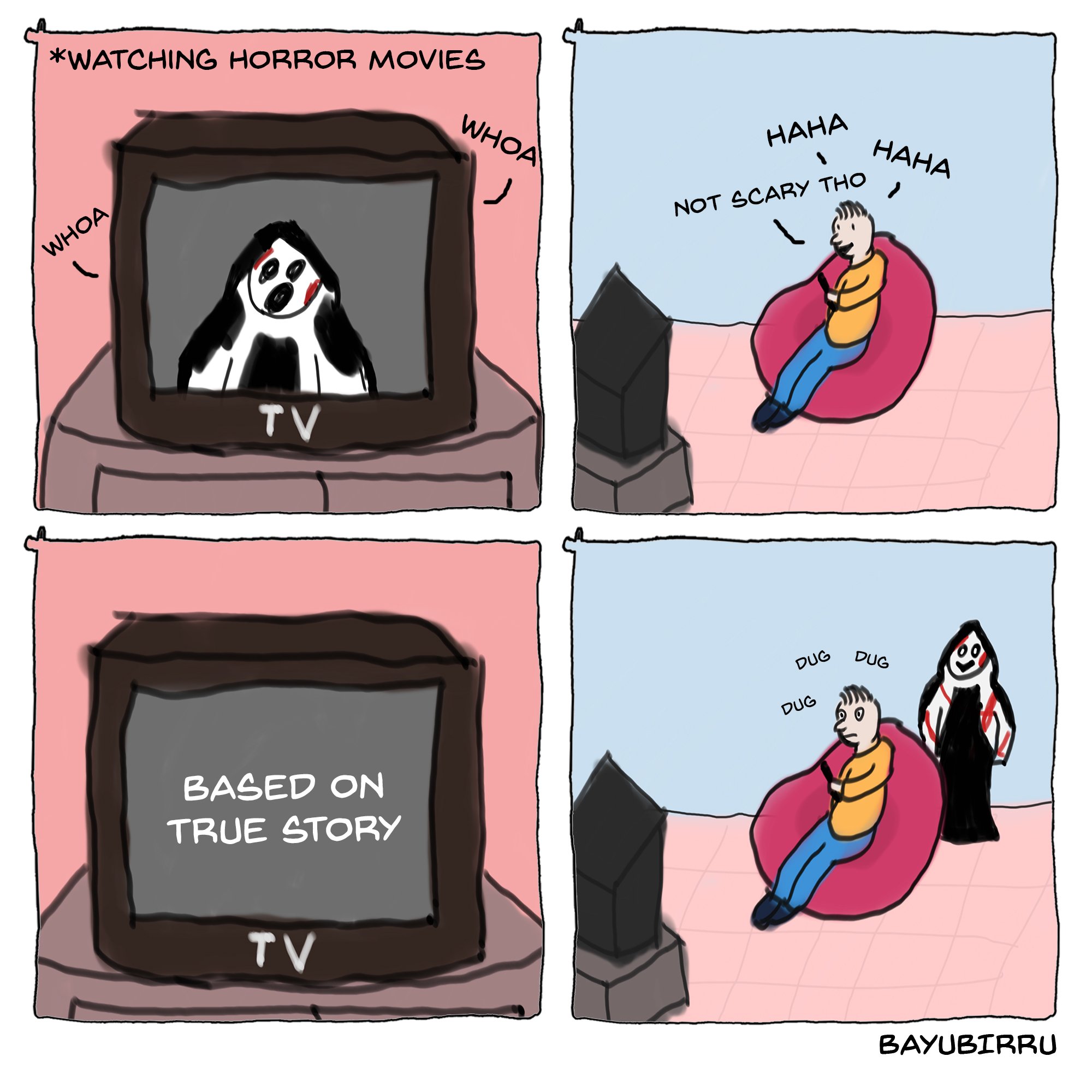 Watching Scary Movies Meme