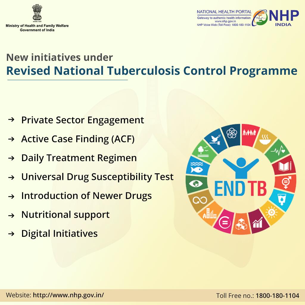Tuberculosis Prevention National Health Portal On X: "Under #RNTCP,
