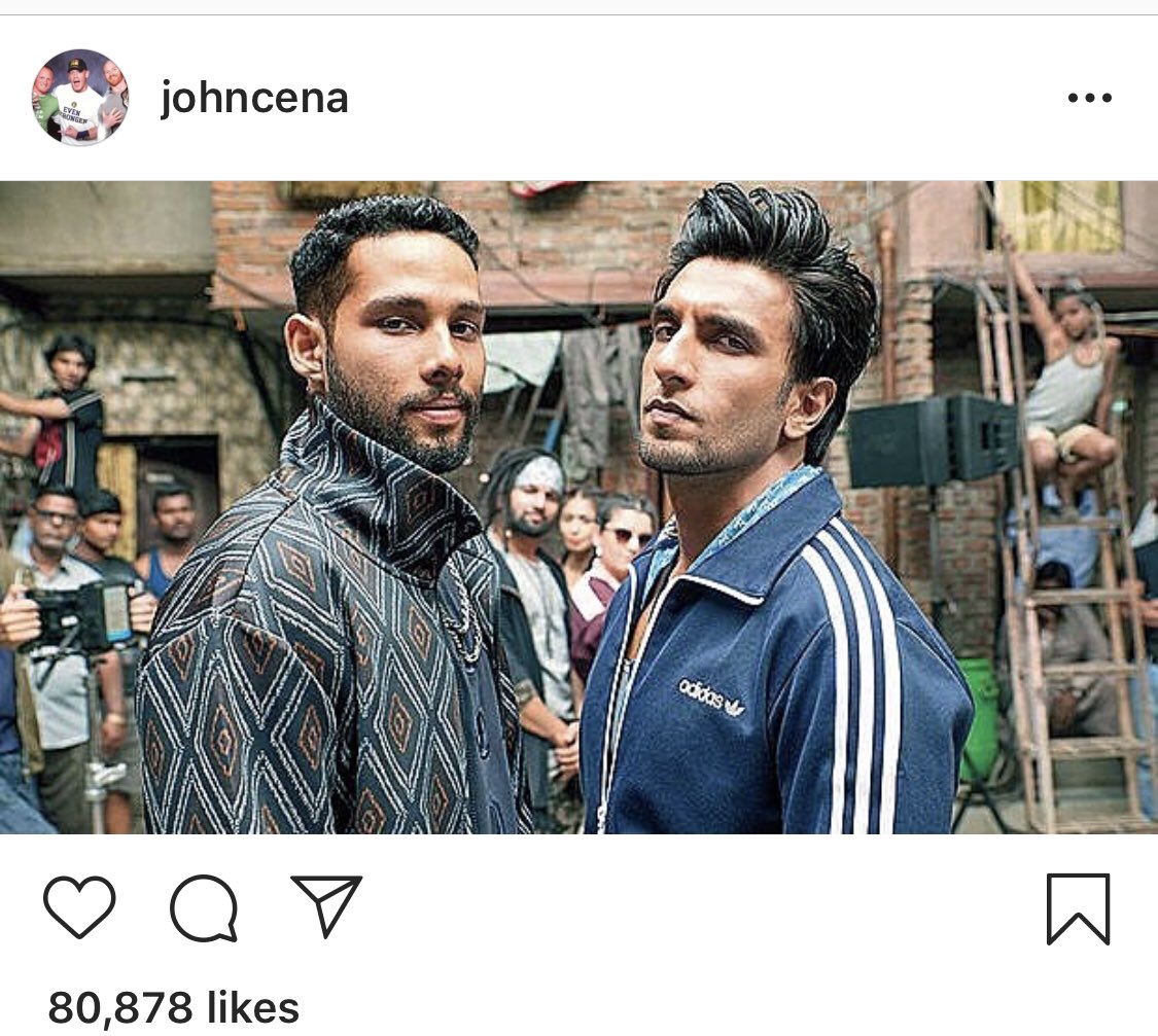 John Cena Instagram-Gully Boy : r/BollyBlindsNGossip