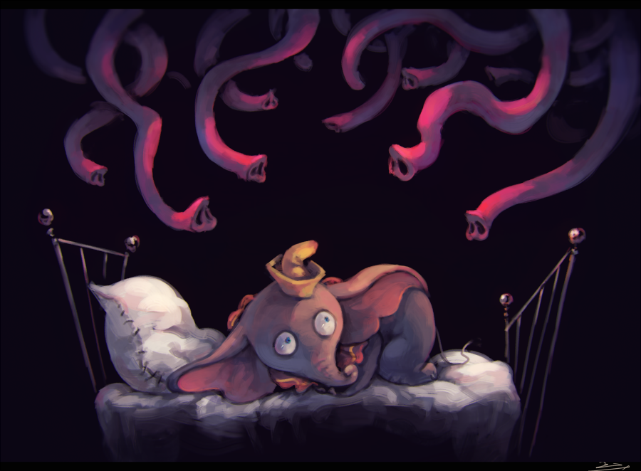 Dumbo Pink Elephants On Parade