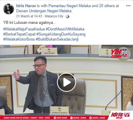 Viral video sikap biadap Norhizam Hassan Exco DAP Melaka | CariGold Forum