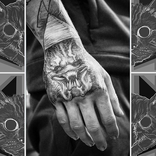 Predator Wrist Computer Tattoo