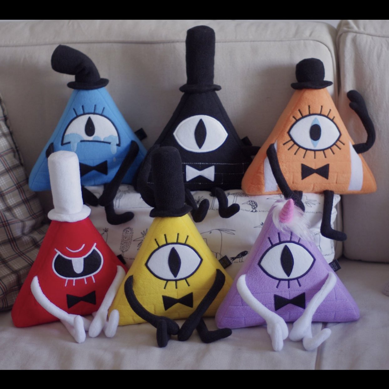 Peluche Bill Cipher De Gravity Falls Bill Cipher Toy Etsy UK