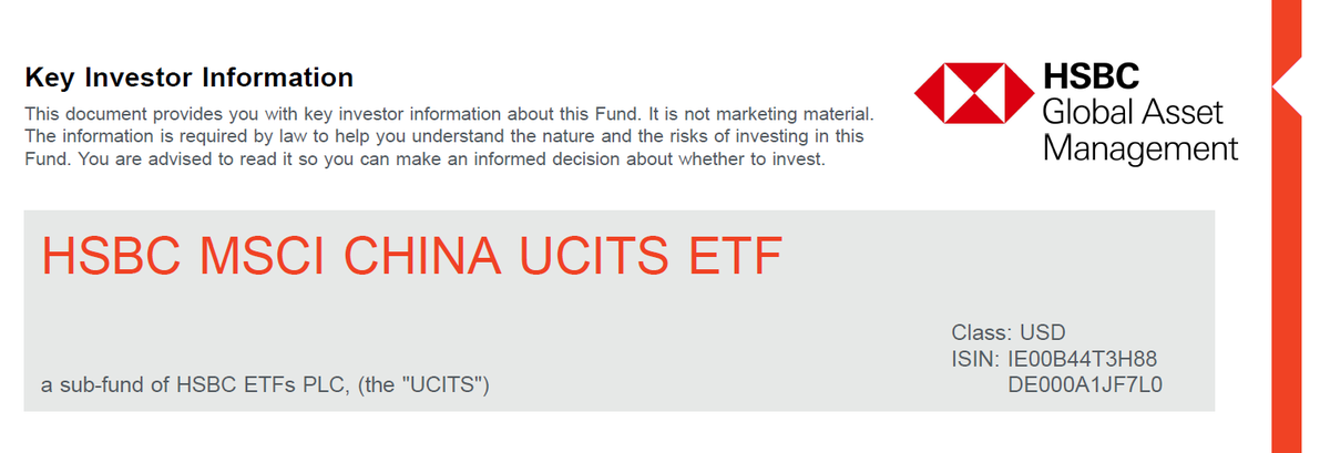 KIID - ETFS-E Fund MSCI China A GO UCITS ETF