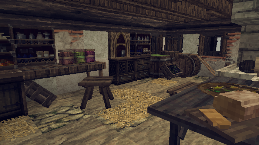 Minecraft Medieval Blacksmith Interior
