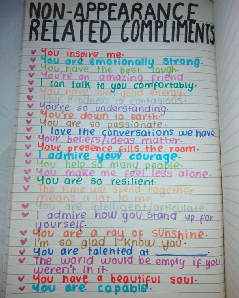Compliments For Friends