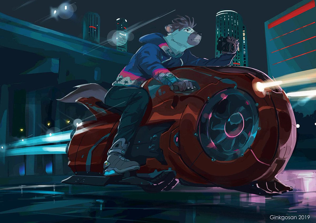 Downtown Ride [GinkgoSan] : r/furry
