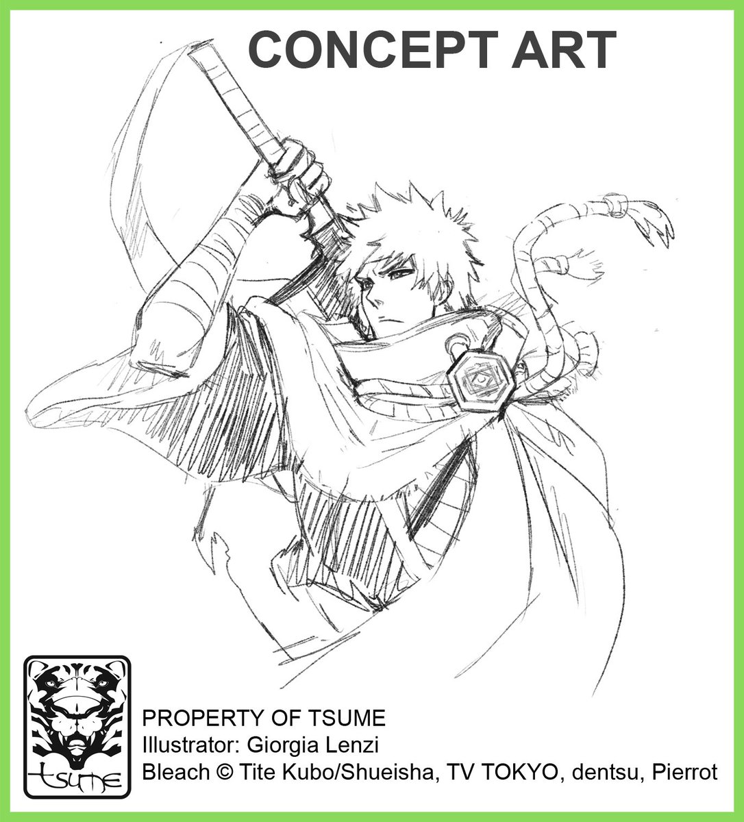 Bleach Ichigo Concept Art