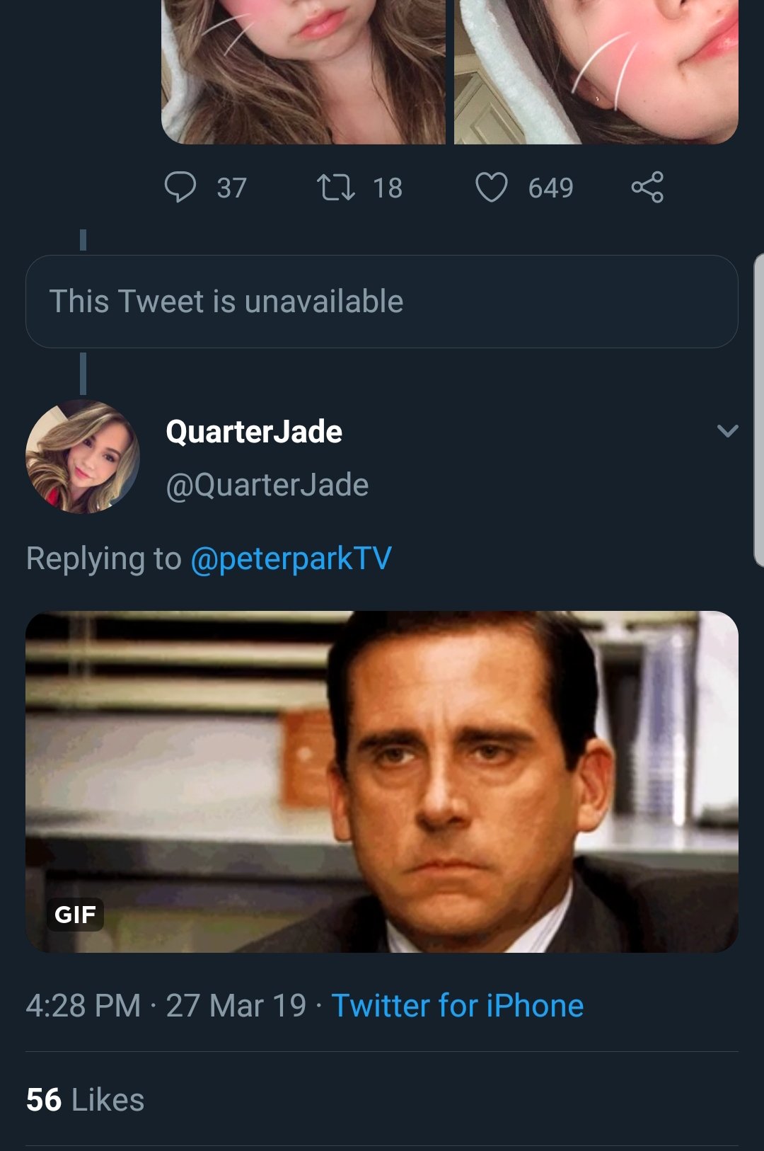 100T Peter Park on Twitter: "@QuarterJade Recovering from what?" / Twitter