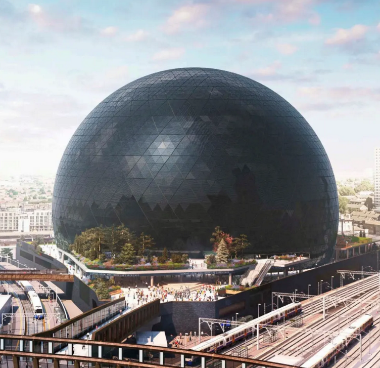 New plans for london's huge spherical music arena unveiled; resembles ...