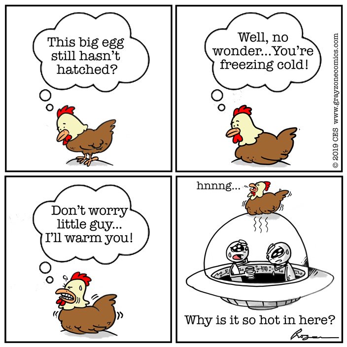 Freezing Cold Chicken Cartoon
