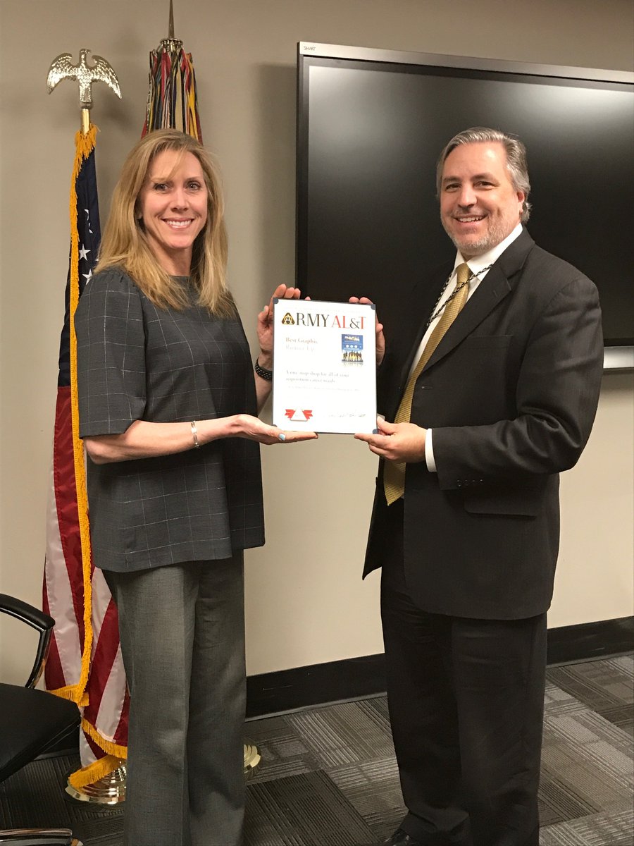 Yesterday, Craig Spisak, ArmyDACM, presented an ALTie award to Vicky DeGuzman for the DACM ...