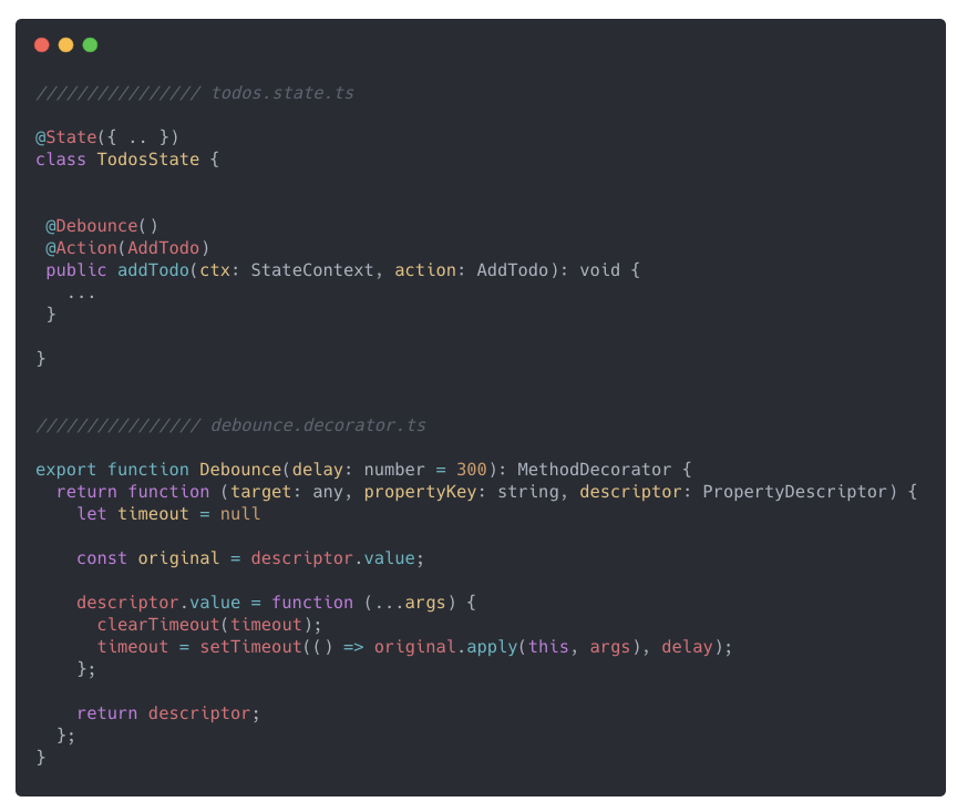 Maxim Ivanov on Twitter: "NGXS Tips: custom debounce for dispatch methods https://t.co ...